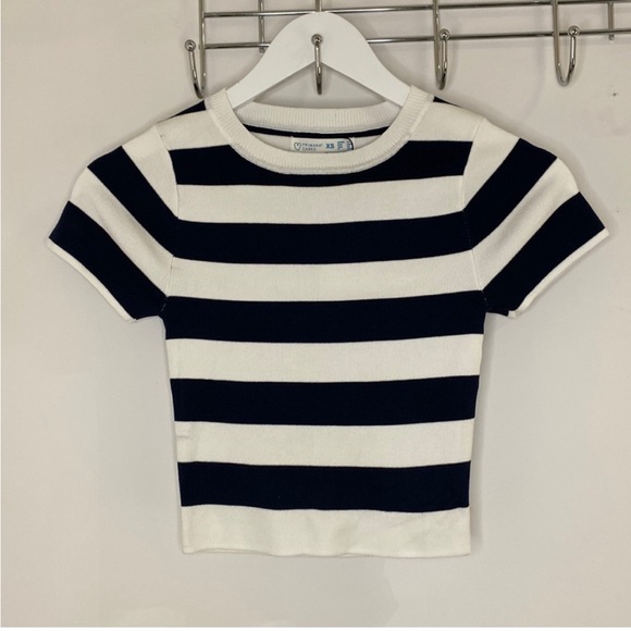 Primark | Tops | Nwt Primark Striped Cropped Knit Top | Poshmark